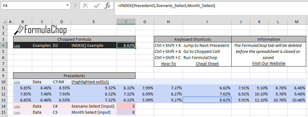 Advanced Features — FormulaChop 27 documentation